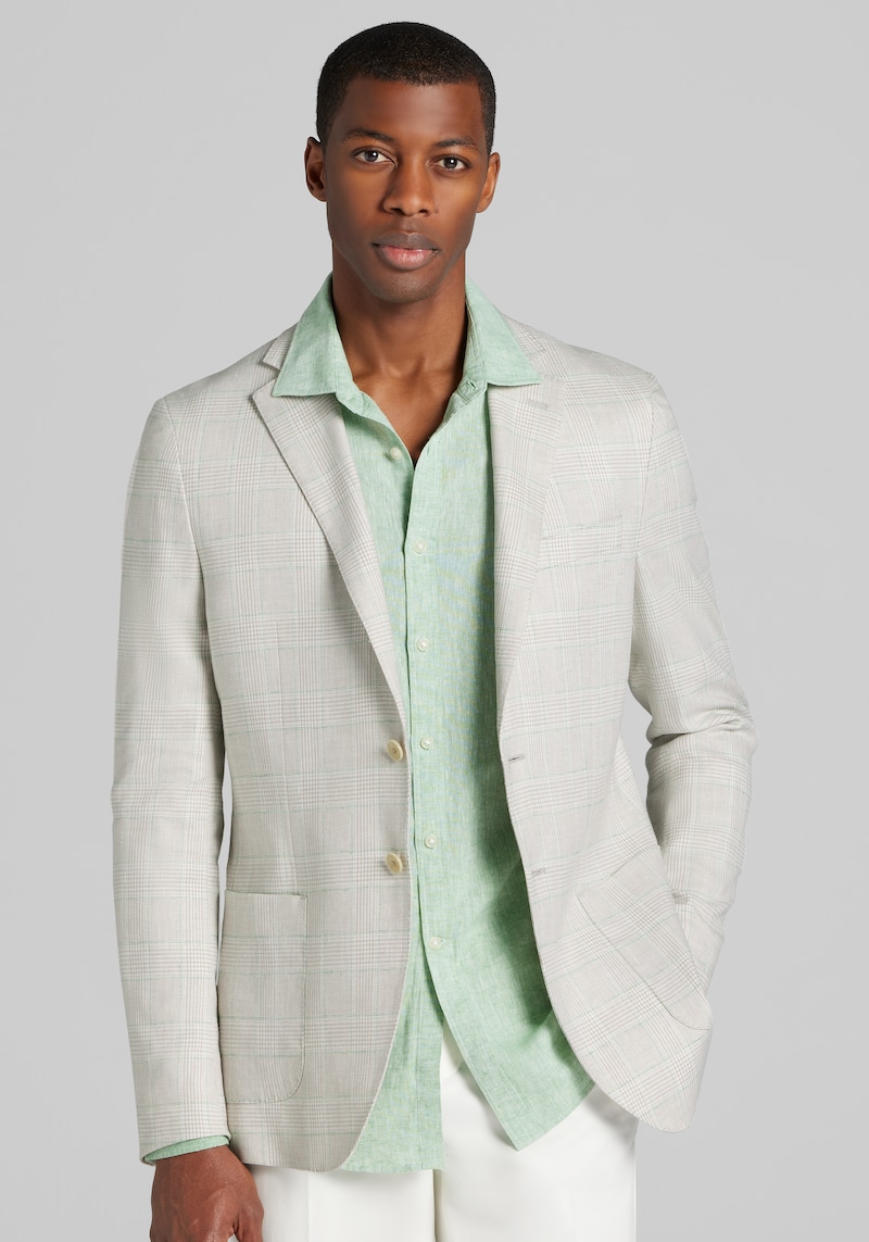 Click here for Mens Jos. A. Bank Comfort Stretch Slim Fit Plaid L... prices