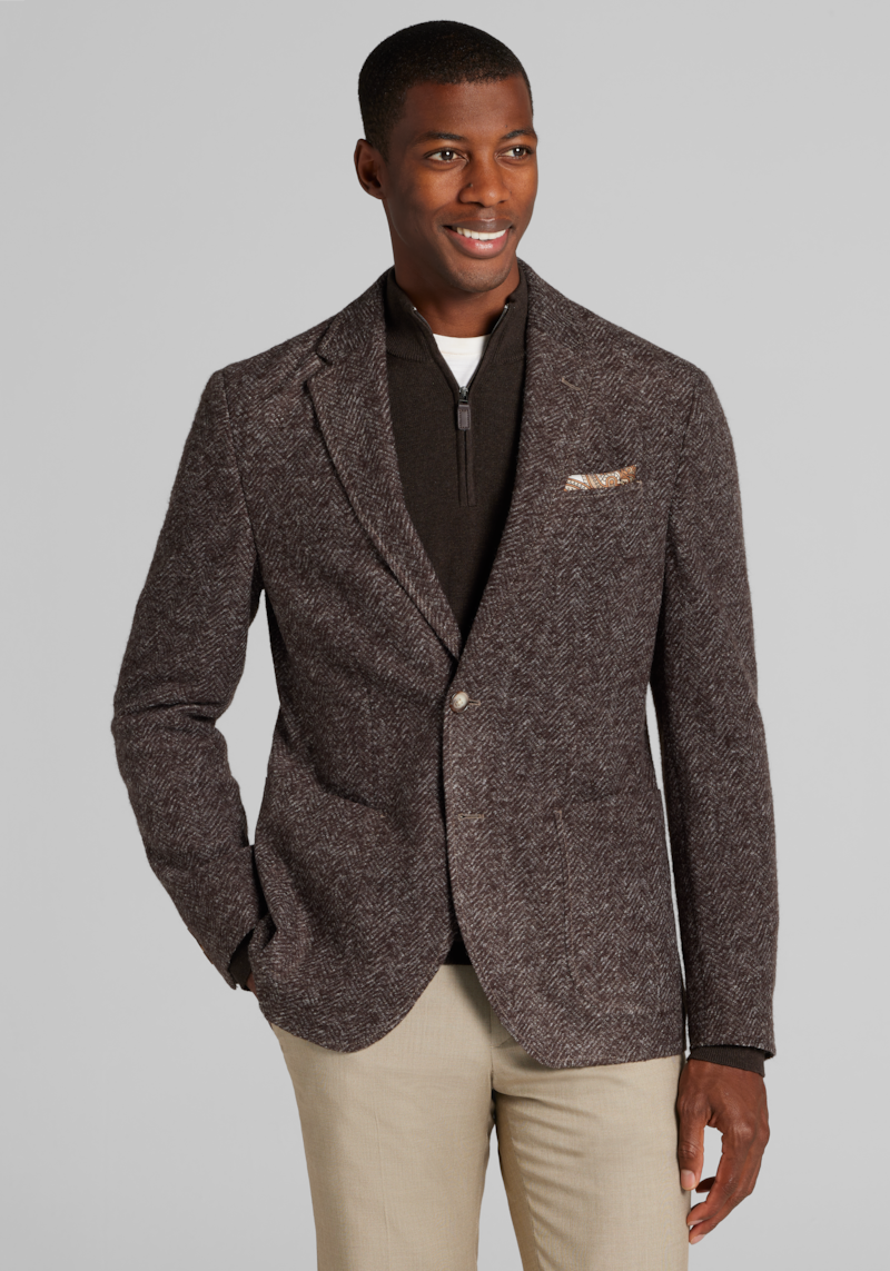 Click here for Mens Jos. A. Bank Tailored Fit Comfort Stretch Her... prices