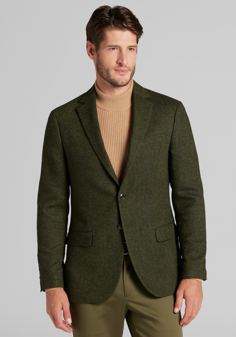 Click here for Mens Big & Tall 1905 Tailored Fit Herringbone Spor... prices