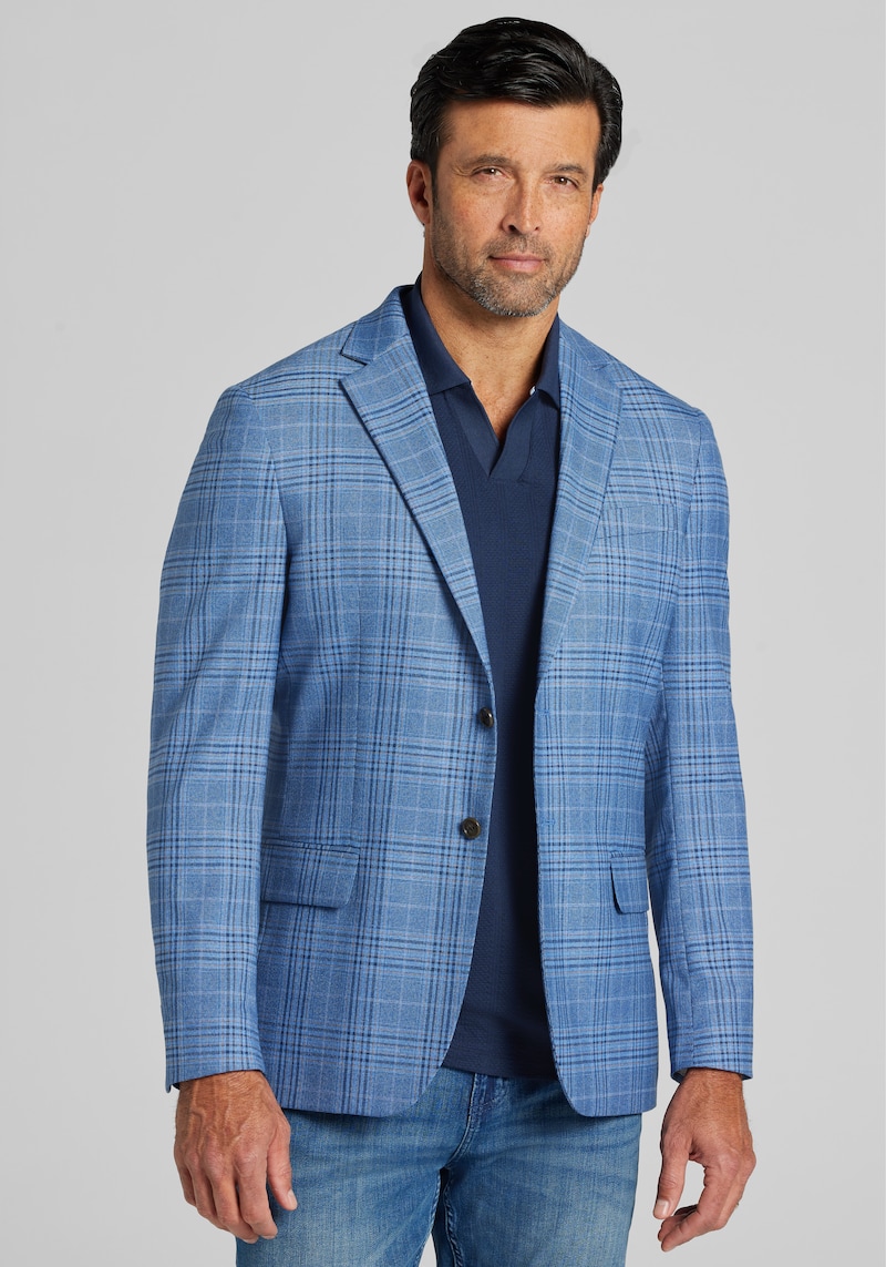 Click here for Mens Big & Tall 1905 Collection Tailored Fit Plaid... prices
