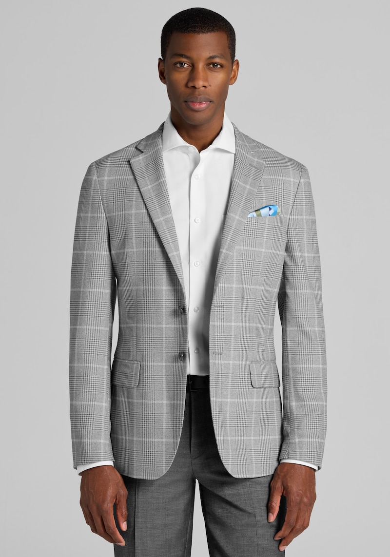 Click here for Mens 1905 Collection Slim Fit Plaid Sportcoat at J... prices