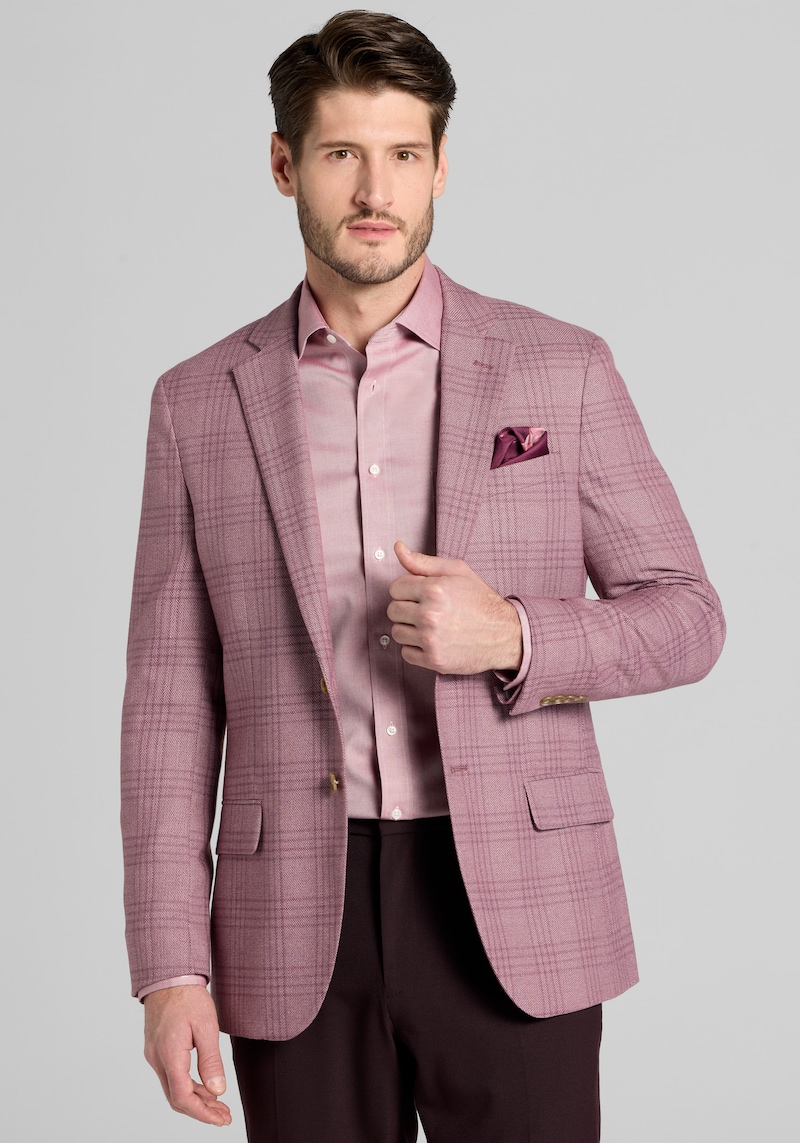 Click here for Mens 1905 Collection Slim Fit Plaid Sportcoat at J... prices