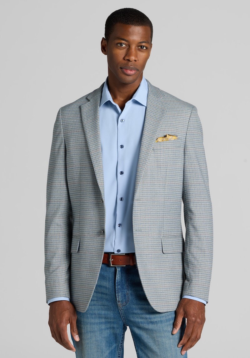 Click here for Mens 1905 Collection Slim Fit Check Sportcoat at J... prices