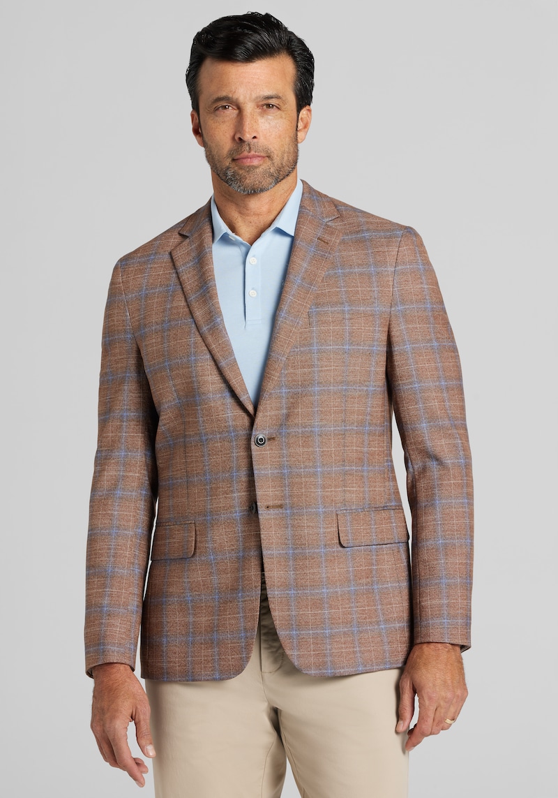 Click here for Mens Big & Tall 1905 Collection Tailored Fit Plaid... prices