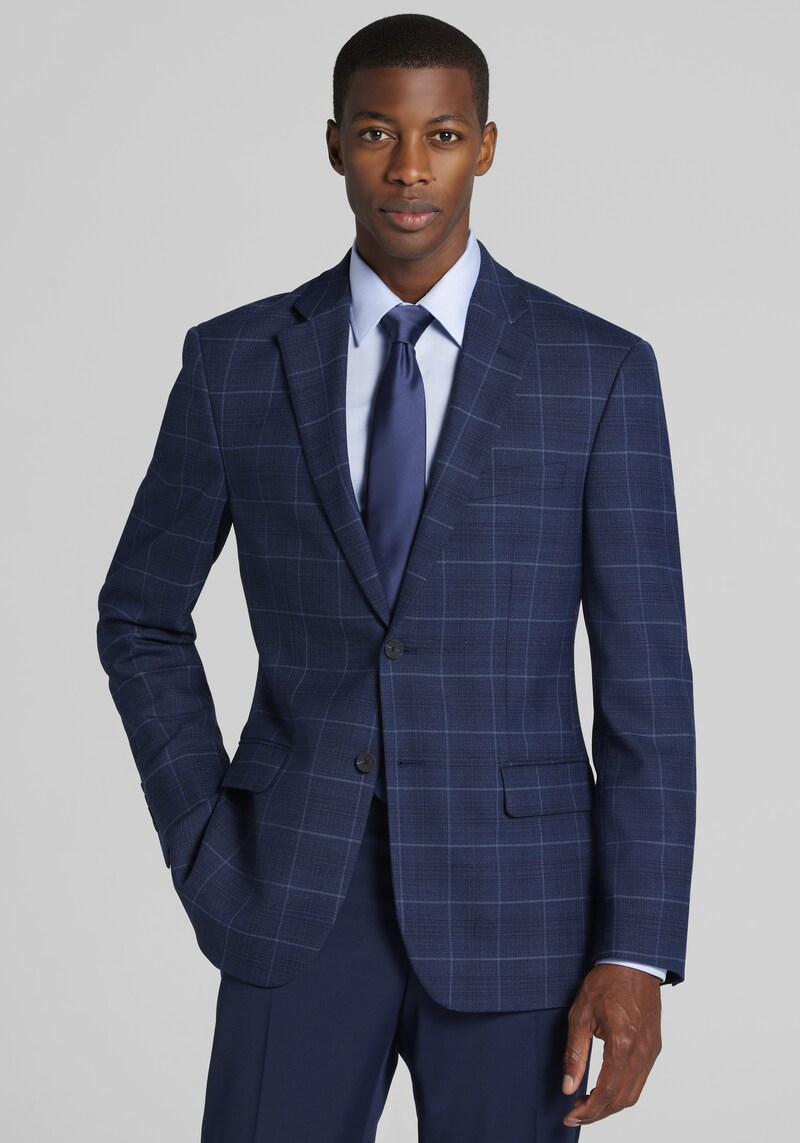 Click here for Mens Traveler® COOLMOTION Tailored Fit Windowpane... prices