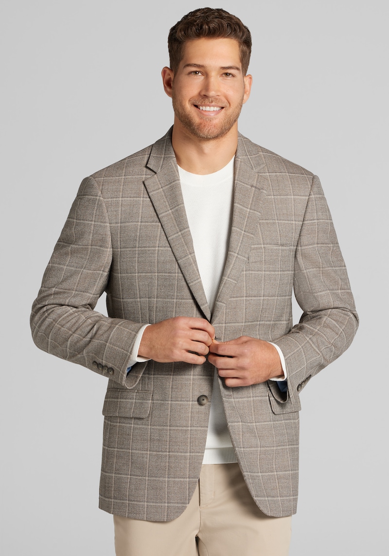 Click here for Mens Traveler® COOLMOTION Traditional Fit Windowpa... prices