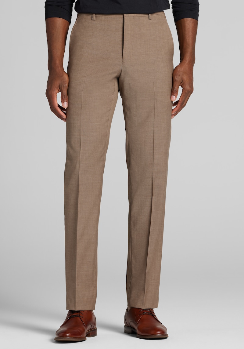 Click here for Mens Traveler® COOLMOTION Slim Fit Wool Blend Dres... prices