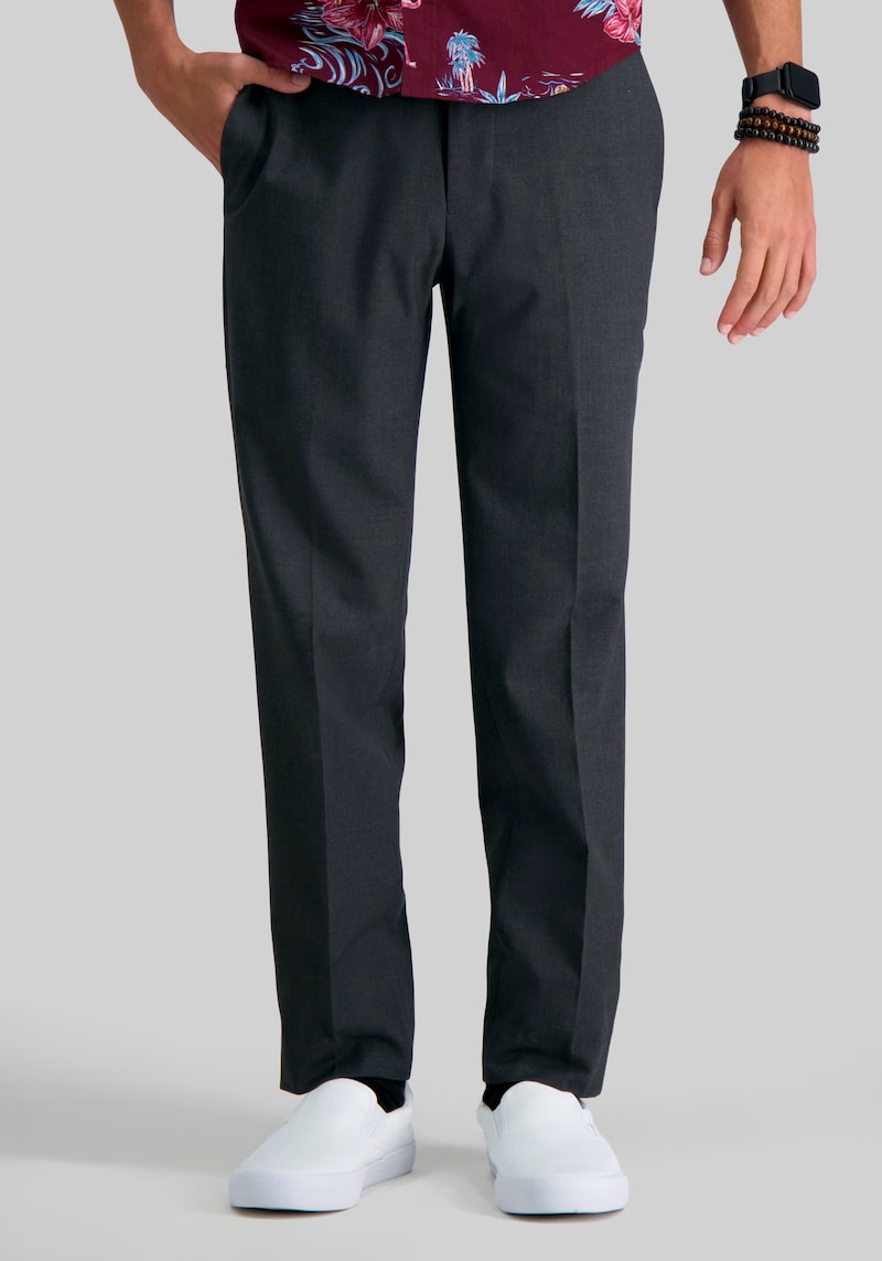 Click here for Mens Haggar Slim Fit 4-Way Stretch Flat Front Dres... prices