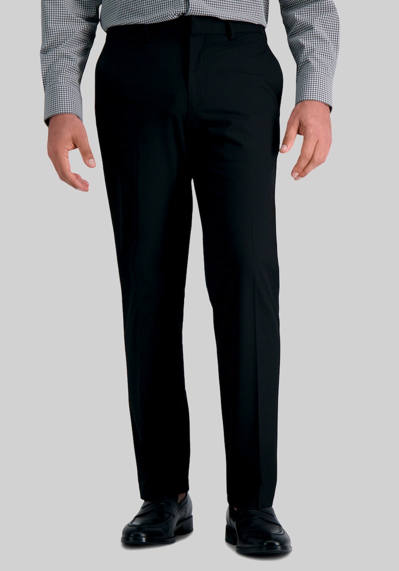 Click here for Mens J.M. Haggar Tailored Fit 4-Way Stretch Flat F... prices