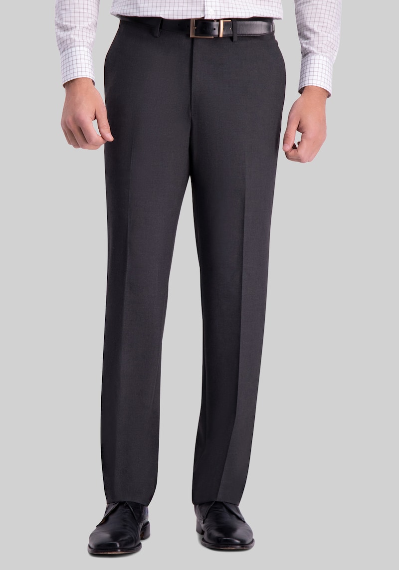 Click here for Mens J.M. Haggar Tailored Fit 4-Way Stretch Flat F... prices