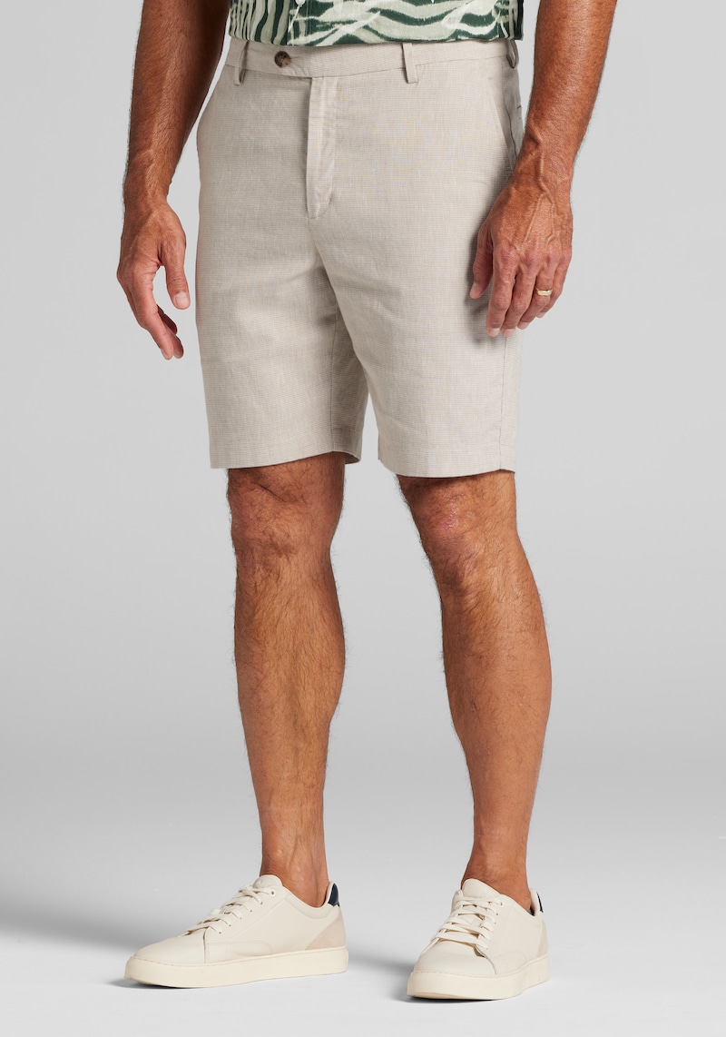 Click here for Mens Reserve Collection Tailored Fit Linen Blend S... prices