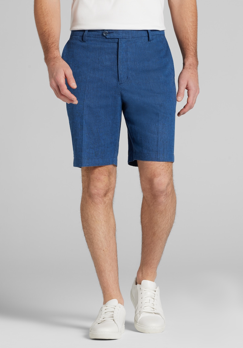 Click here for Mens Reserve Collection Tailored Fit Linen Blend S... prices