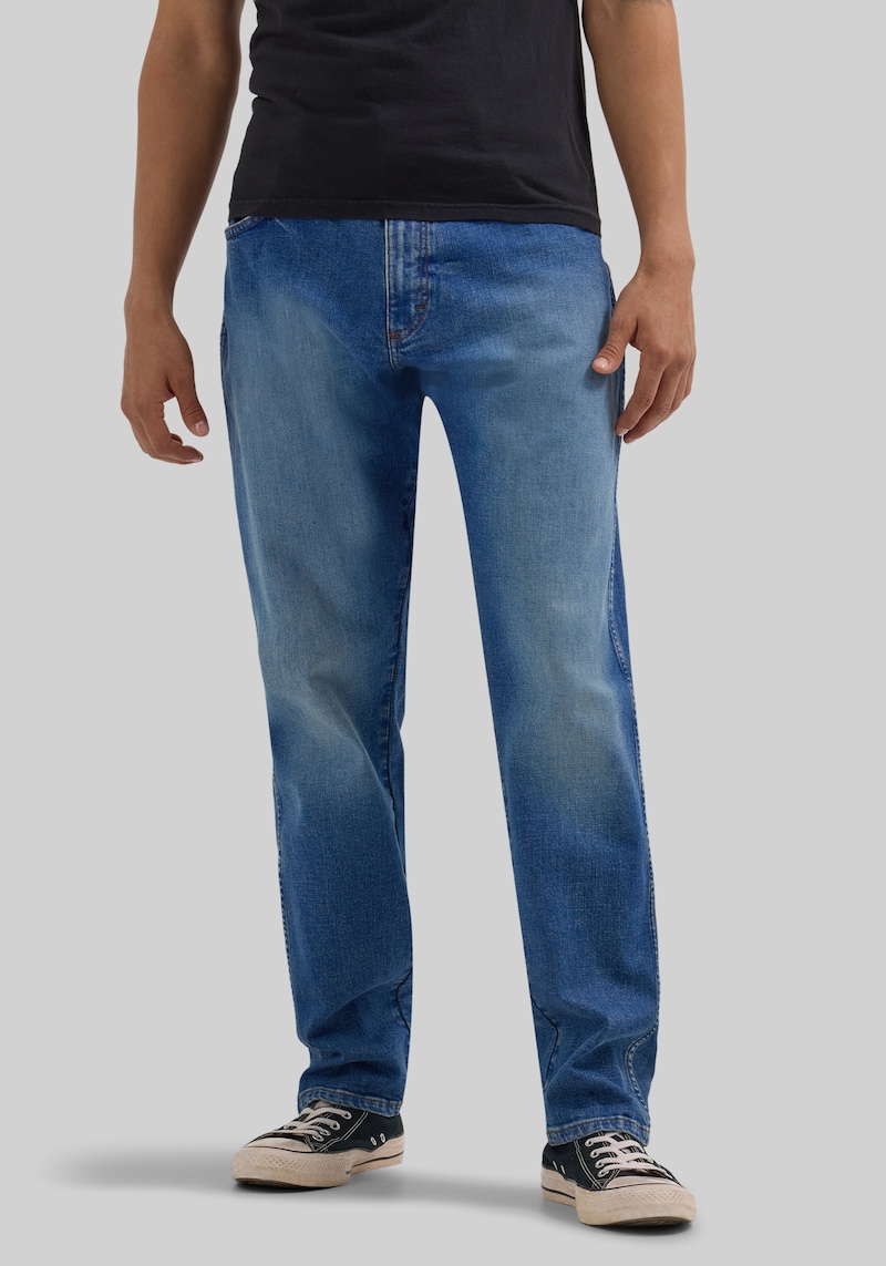 Click here for Mens Wrangler Athletic Fit Relaxed Tapered Jeans a... prices