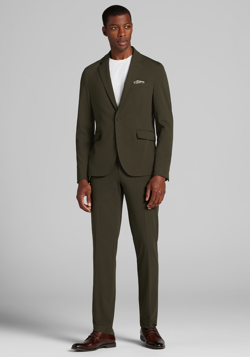 Click here for Mens Traveler Performance Slim Fit Tech Knit Suit... prices