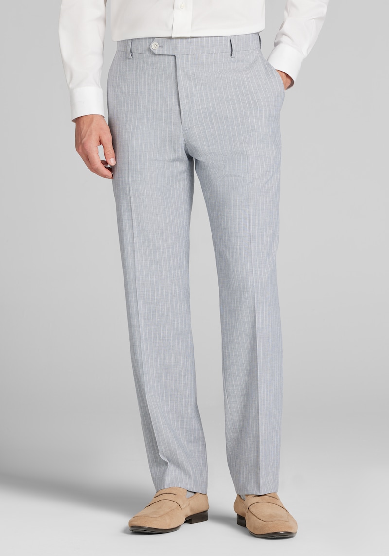 Click here for Mens Jos. A. Bank Tailored Fit Linen Blend Stripe... prices