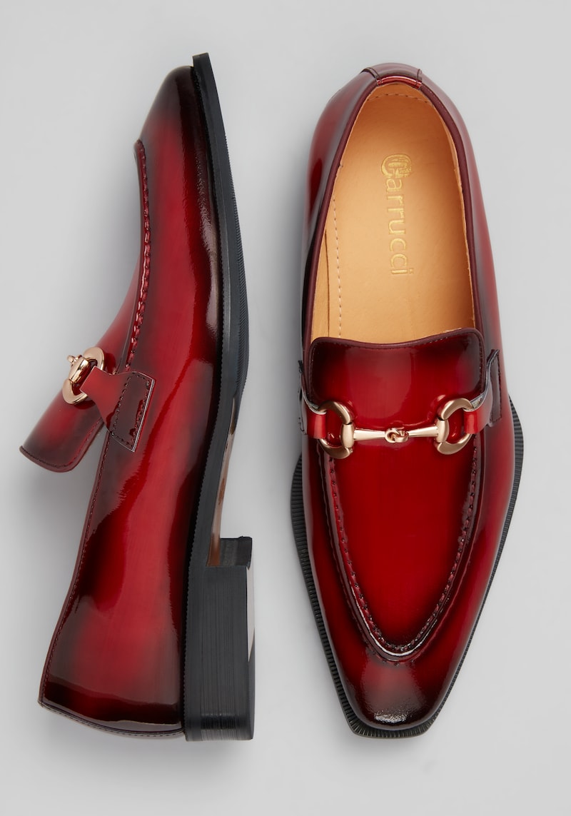 Click here for Carrucci Mens Moc Bit Patent Leather Loafers at Jo... prices