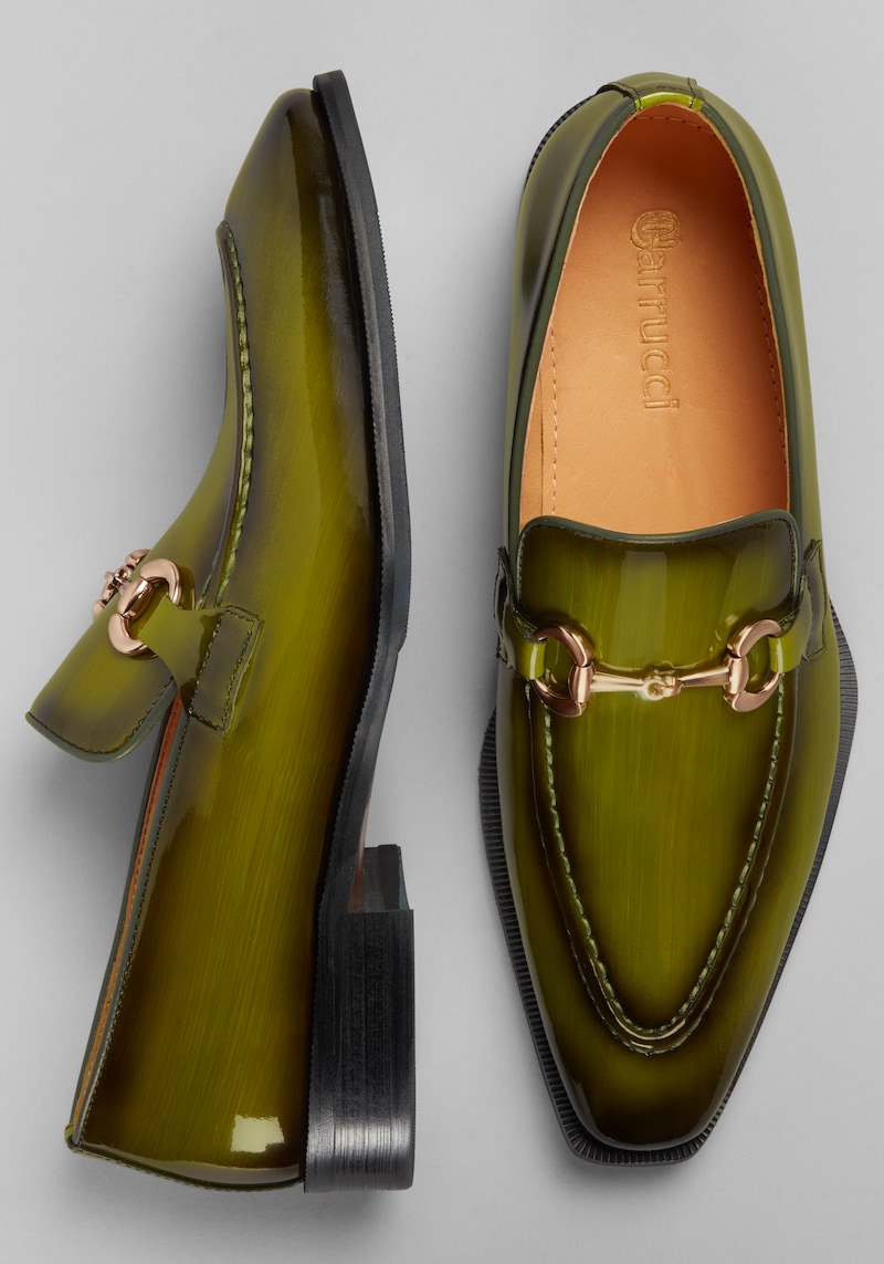 Click here for Carrucci Mens Moc Bit Patent Leather Loafers at Jo... prices
