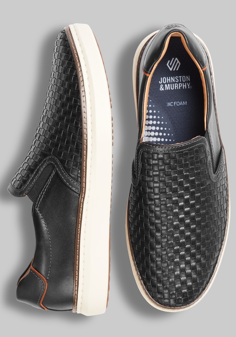 Click here for Johnston & Murphy Mens McGuffey 2 Woven Slip-On Sh... prices