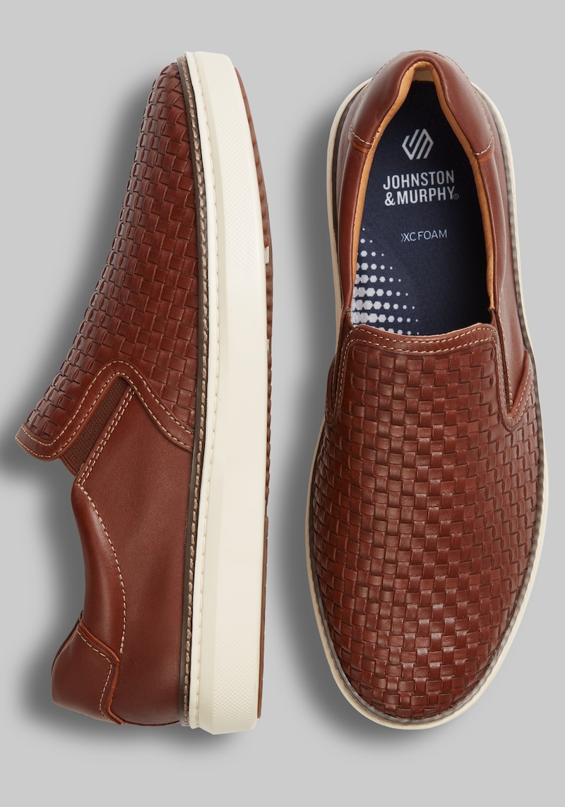 Click here for Johnston & Murphy Mens McGuffey 2 Woven Slip-On Sh... prices