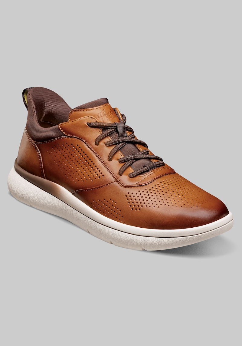 Click here for Florsheim Mens Fleet Perforated Toe Elastic Lace S... prices