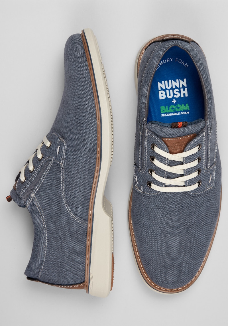 Click here for Nunn Bush Mens Otto Canvas Plain Toe Oxfords at Jo... prices
