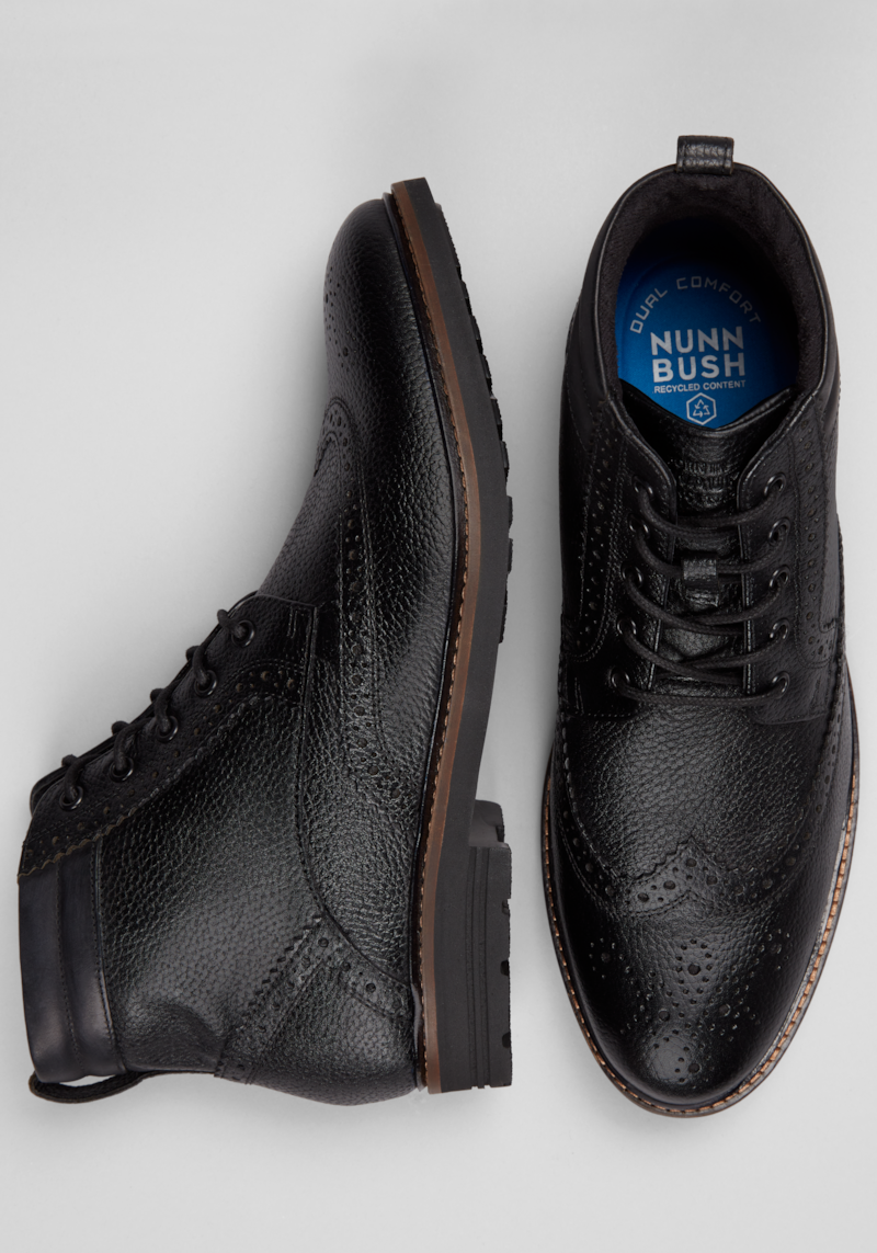 Click here for Nunn Bush Mens Odell II Wingtip Boots at Jos. A. B... prices