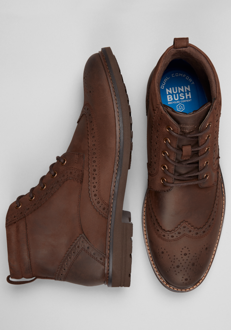 Click here for Nunn Bush Mens Odell II Wingtip Boots at Jos. A. B... prices
