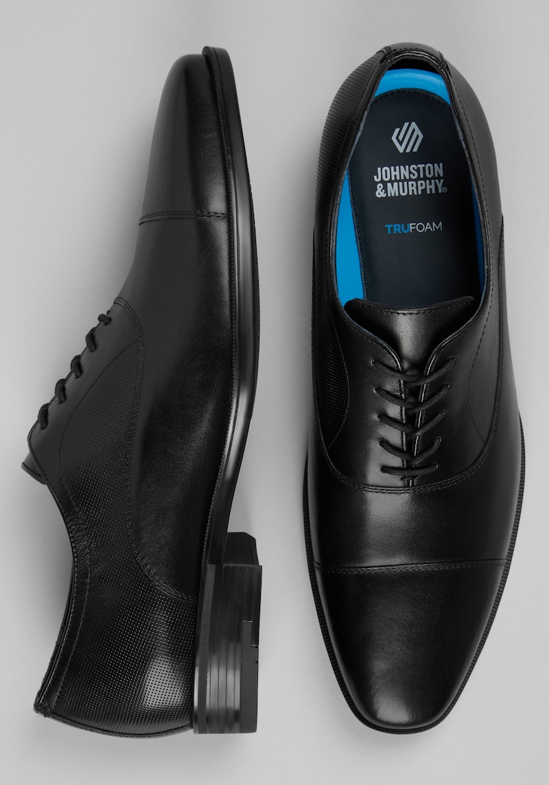 Click here for Johnston & Murphy Mens Mills Perfed Cap Toe Oxford... prices