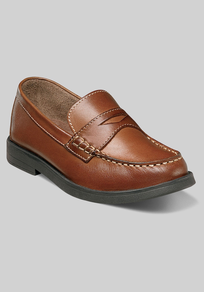 Click here for Florsheim Mens Croquet Jr Boys Moc Toe Penny Loafe... prices