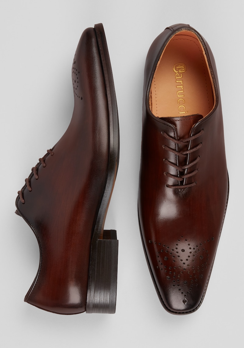 Click here for Carrucci Mens Hand-Burnished Dress Oxfords at Jos.... prices