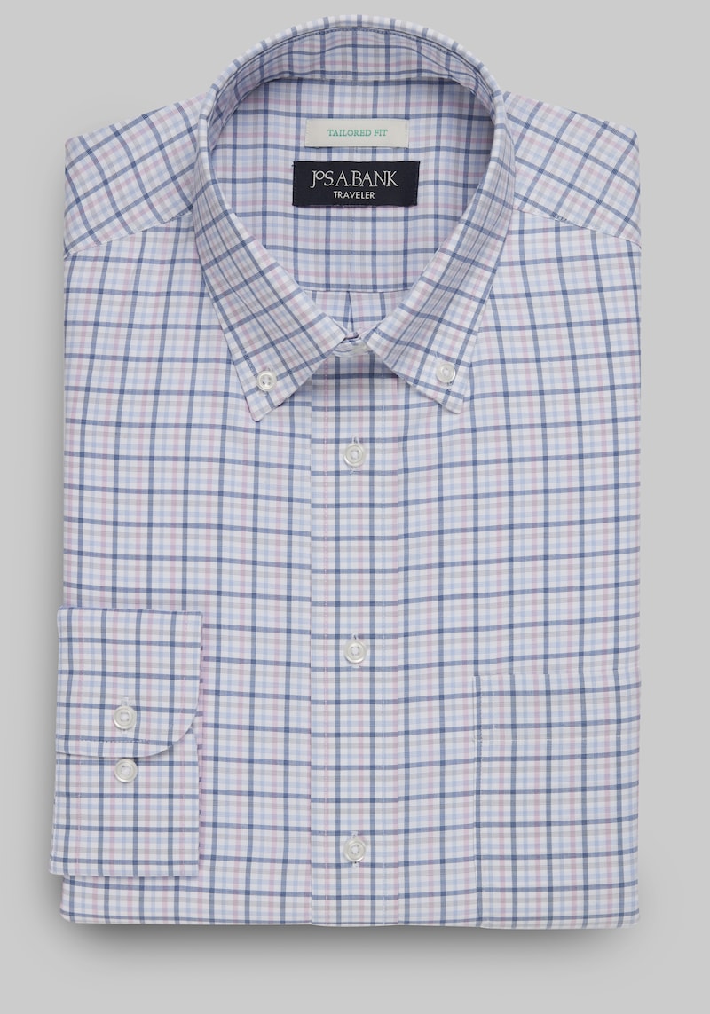 Click here for Mens Traveler® Collection Tailored Fit Button-Down... prices