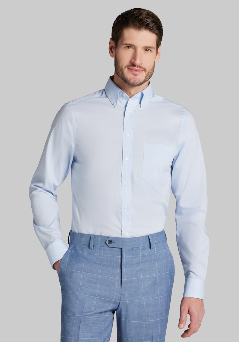 Click here for Mens Jos. A. Bank Comfort Stretch Slim Fit Button-... prices