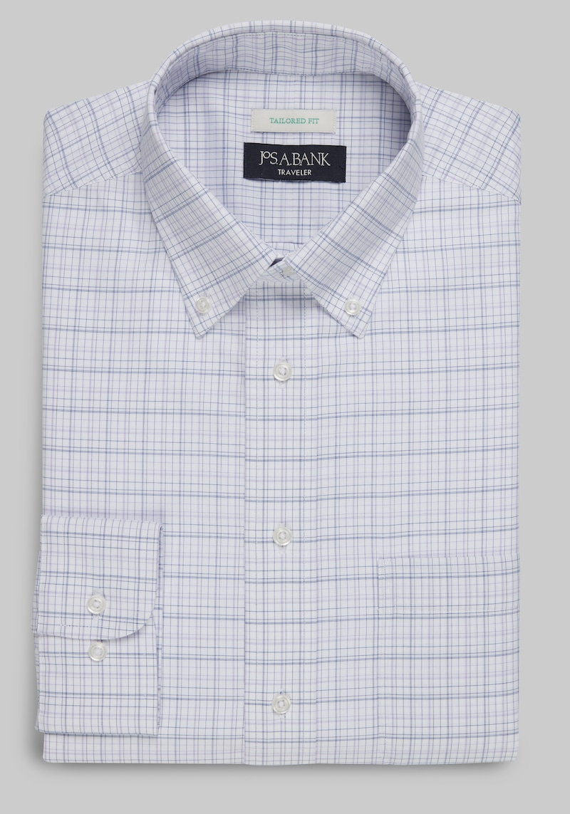 Click here for Mens Traveler® Collection Tailored Fit Button-Down... prices