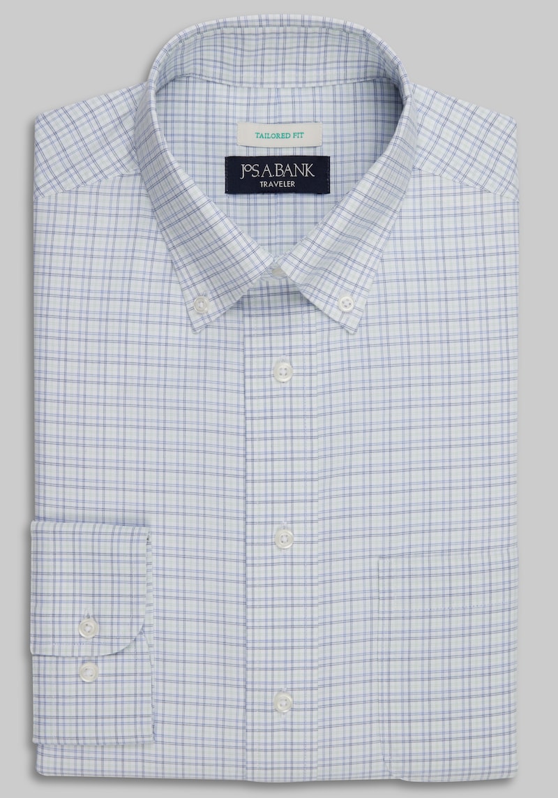 Click here for Mens Traveler® Collection Tailored Fit Button-Down... prices