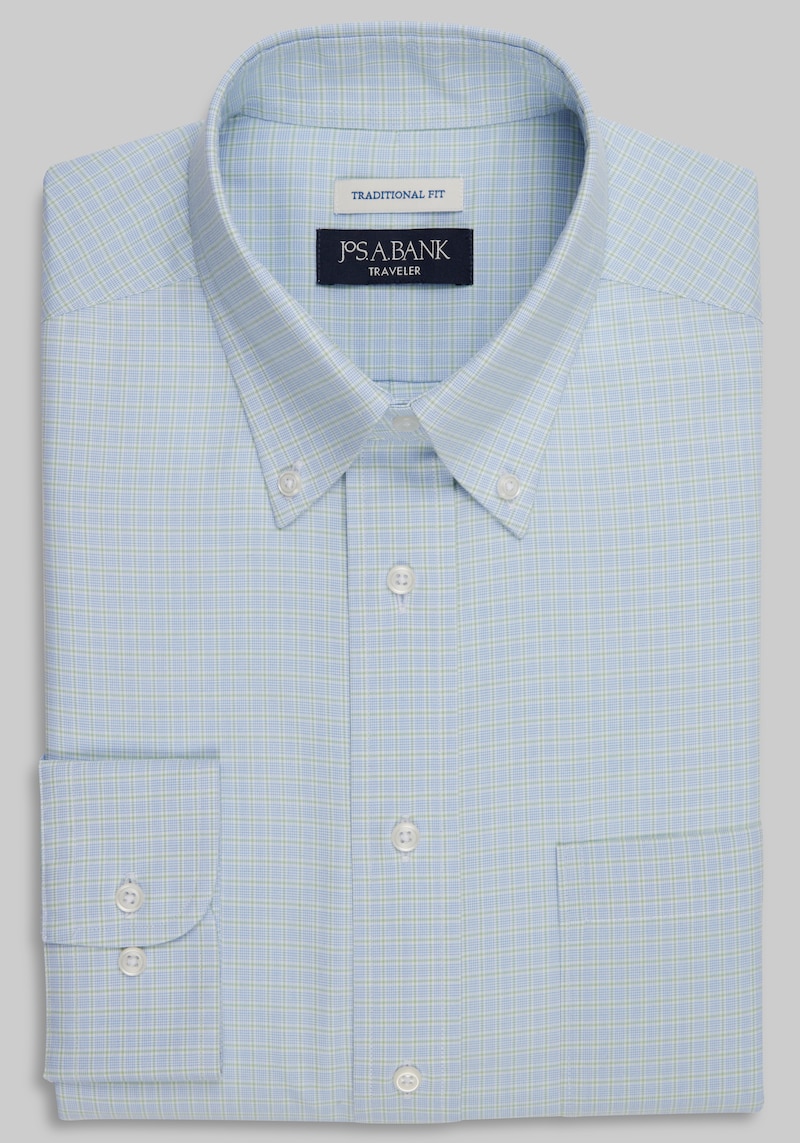 Click here for Mens Traveler Collection Traditional Fit Button-Do... prices