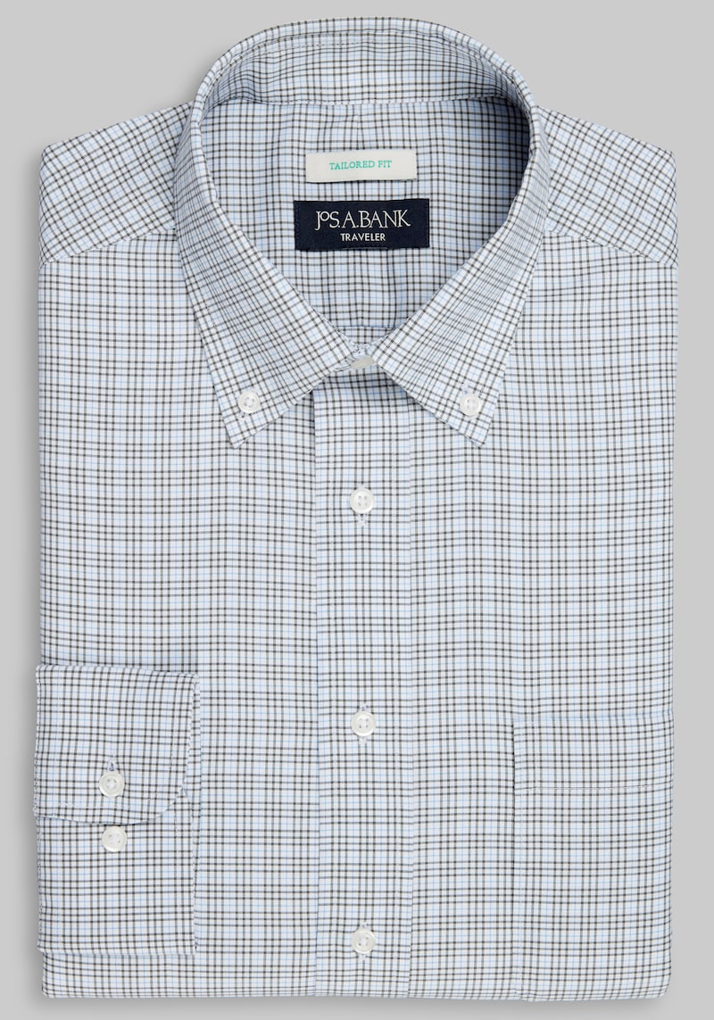 Click here for Mens Traveler® Collection Tailored Fit Button-Down... prices