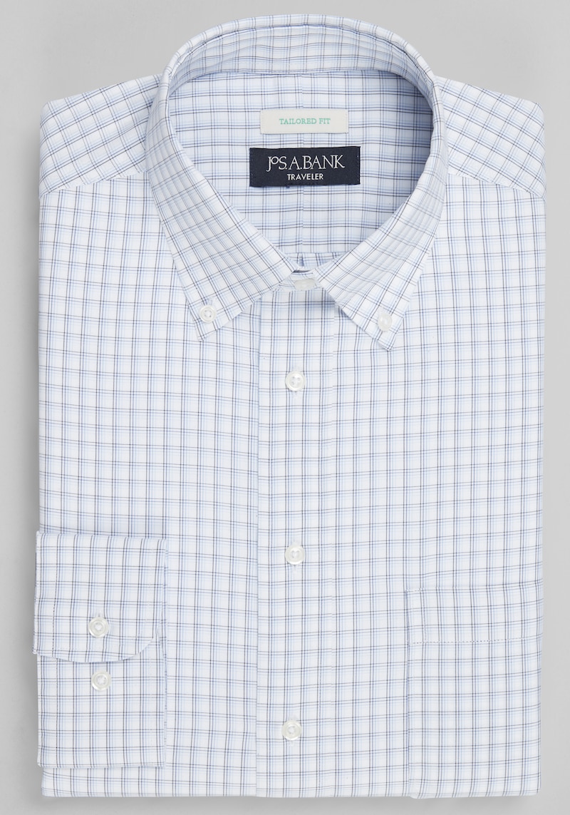 Click here for Mens Traveler Collection Tailored Fit Button-Down... prices