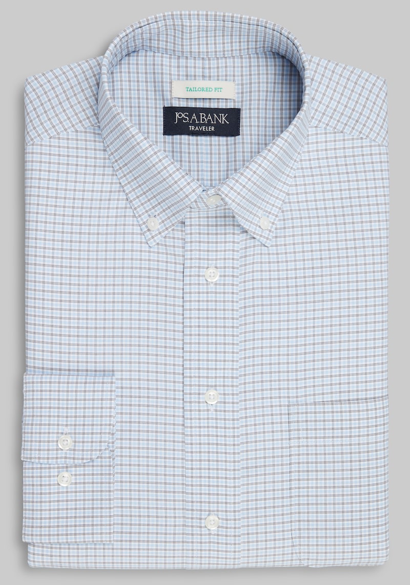 Click here for Mens Traveler® Collection Tailored Fit Button-Down... prices