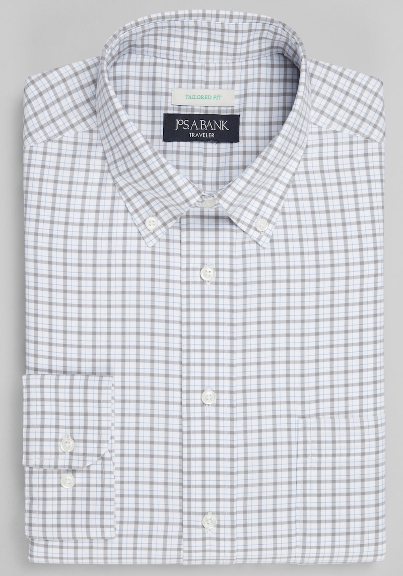 Click here for Mens Traveler® Collection Tailored Fit Button-Down... prices