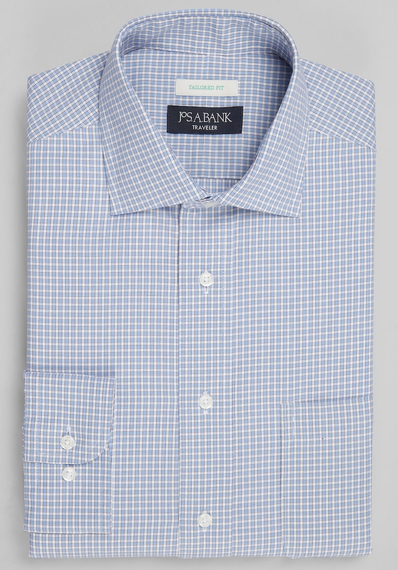 Click here for Mens Traveler® Collection Tailored Fit Spread Coll... prices