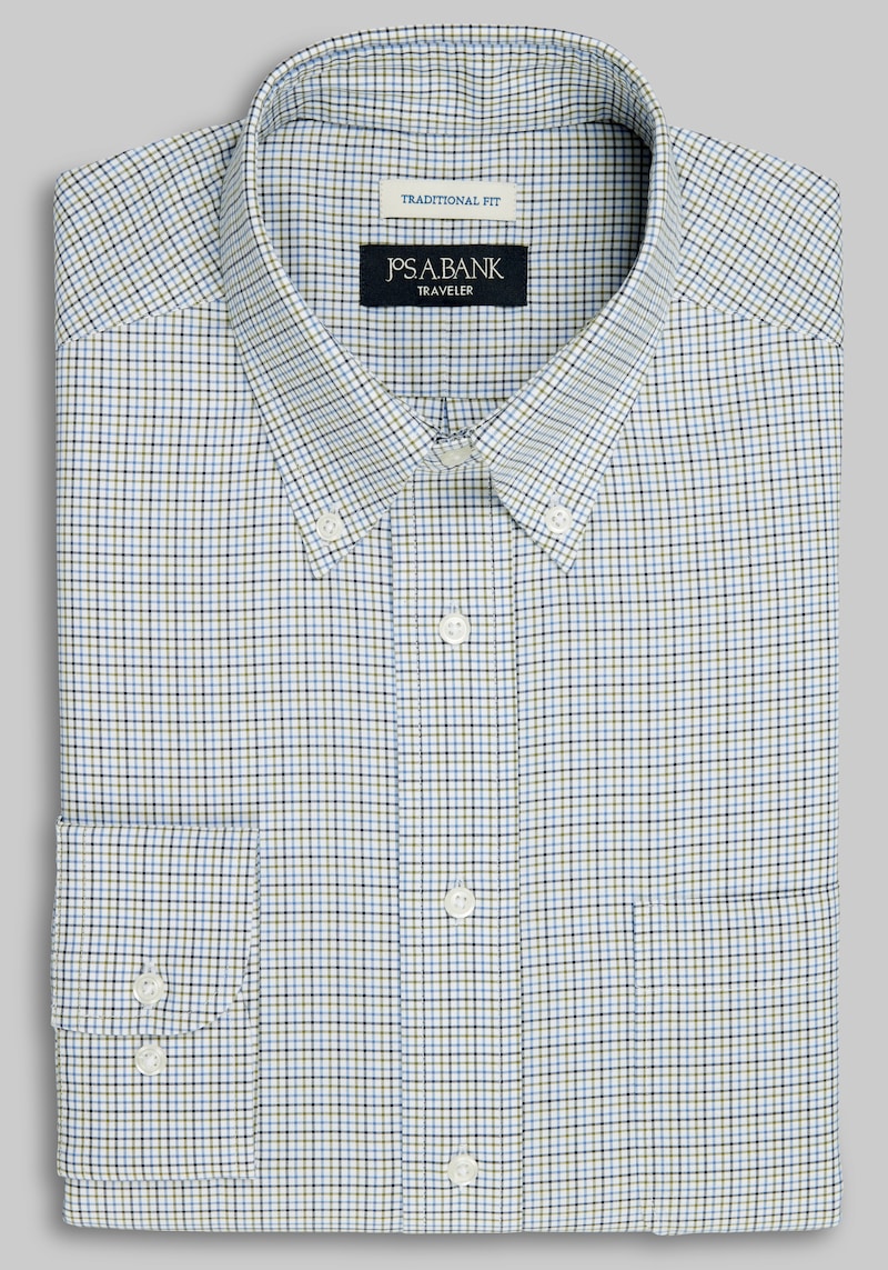 Click here for Mens Traveler Collection Traditional Fit Button-Do... prices