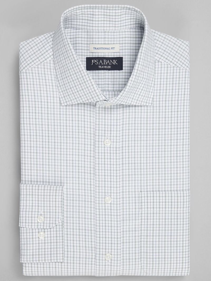 Click here for Mens Traveler® Collection Traditional Fit Spread C... prices