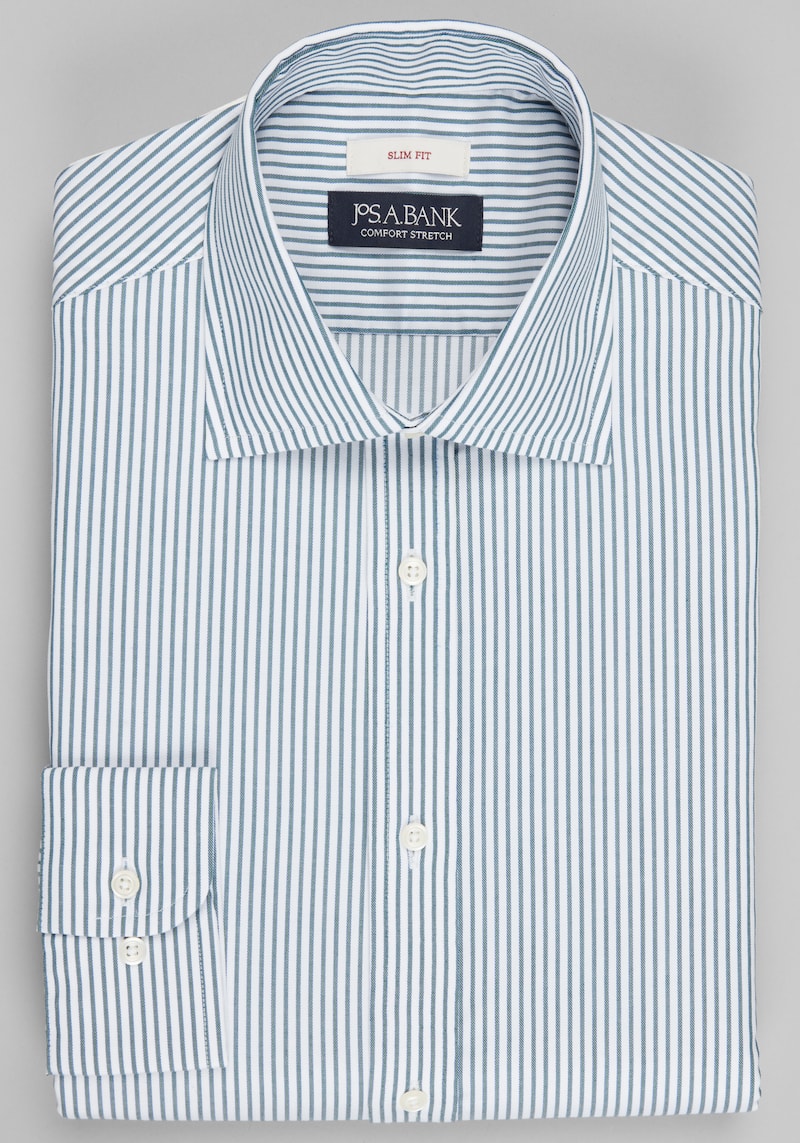 Click here for Mens Jos. A. Bank Slim Fit Bengal Stripe Dress Shi... prices