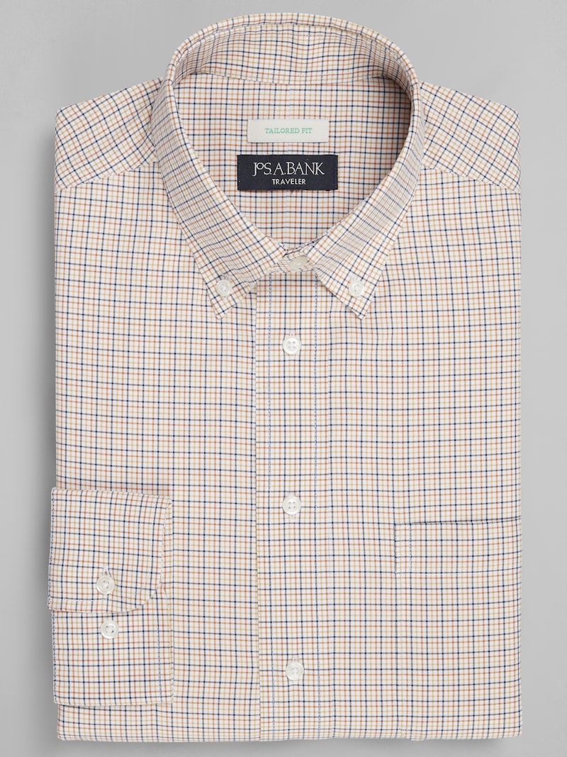 Click here for Mens Traveler® Collection Tailored Fit Button-Down... prices