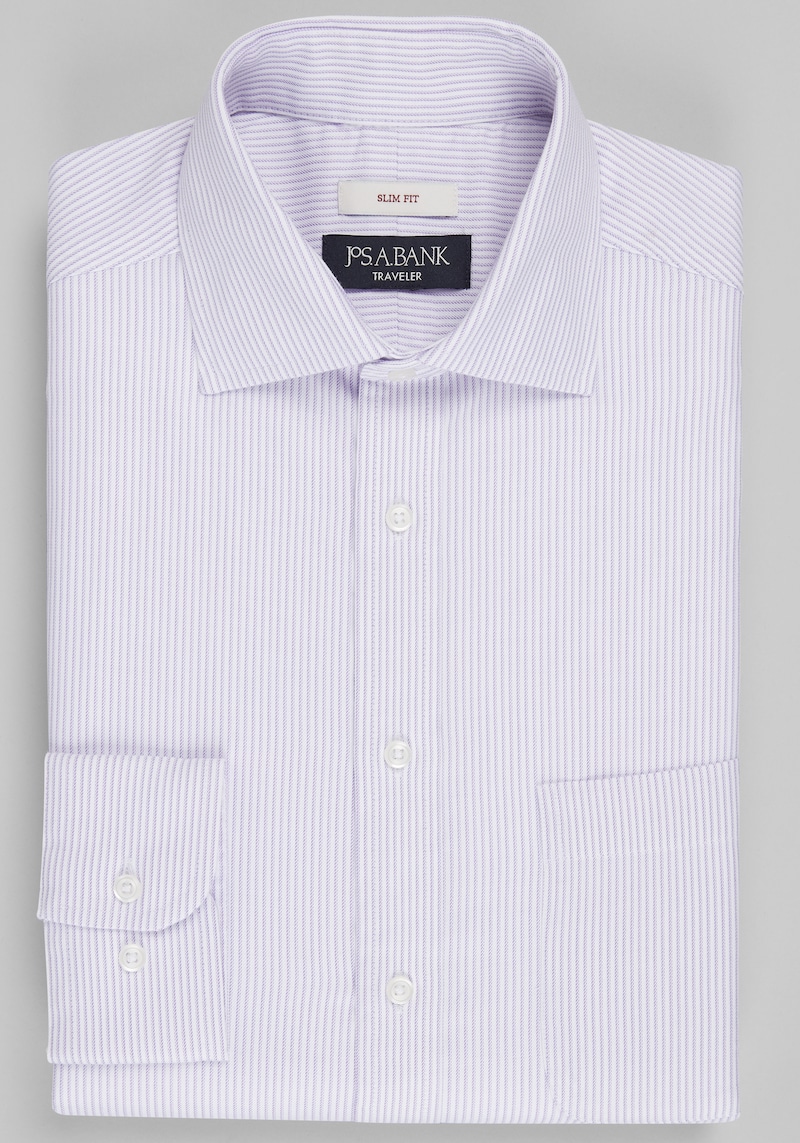 Click here for Mens Traveler® Collection Slim Fit Tight Stripe Dr... prices