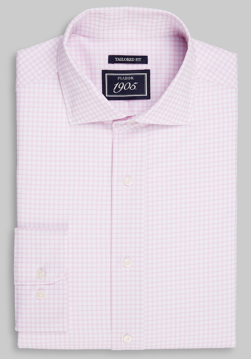 Click here for Mens 1905 Collection Tailored Fit Check 4-Way Stre... prices