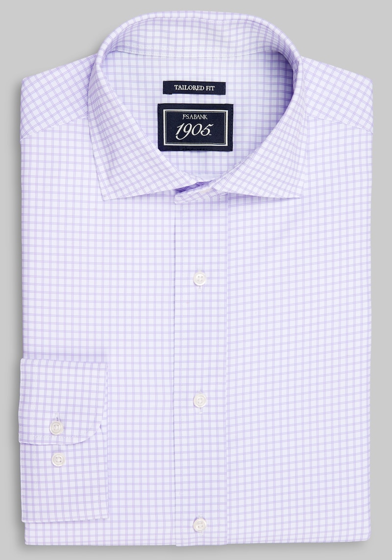 Click here for Mens 1905 Collection Tailored Fit Check 4-Way Stre... prices