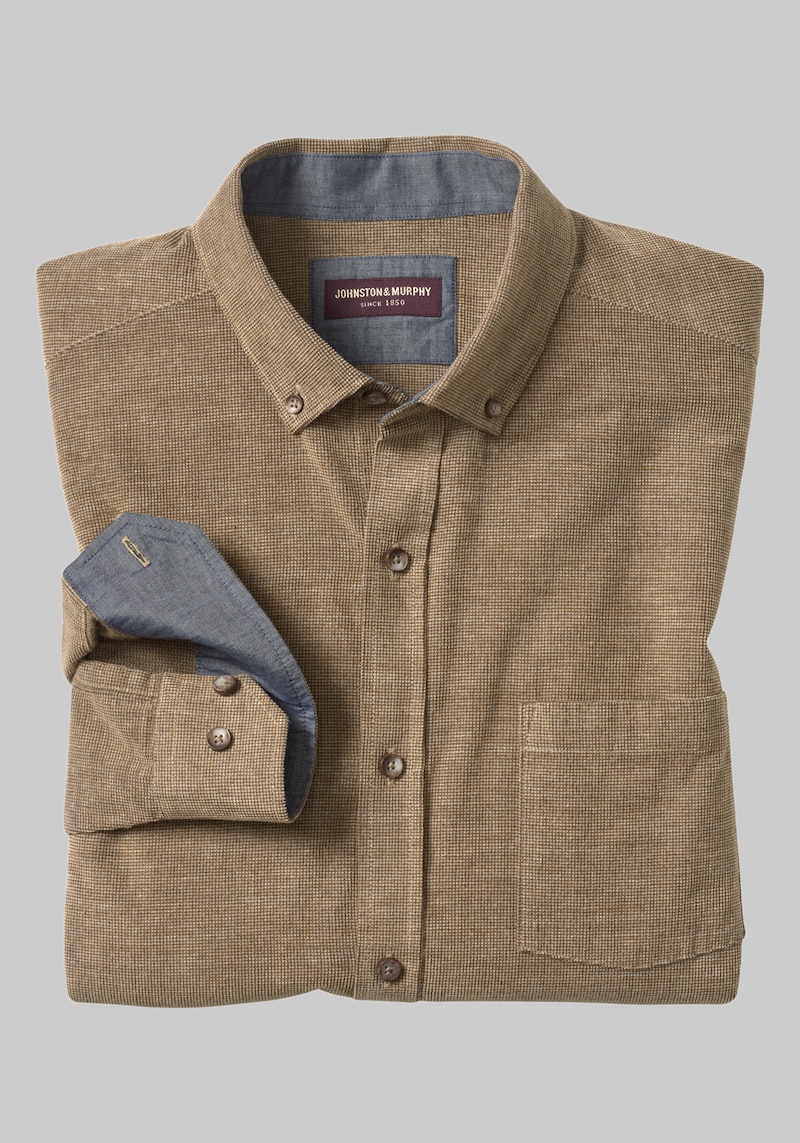 Click here for Mens Johnston & Murphy Tailored Fit Corduroy Shirt... prices