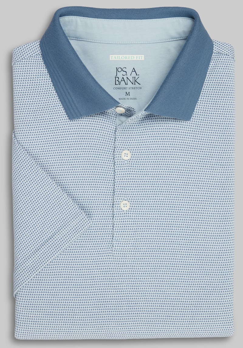 Click here for Mens Jos. A. Bank Tailored Fit Jacquard Polo Shirt... prices