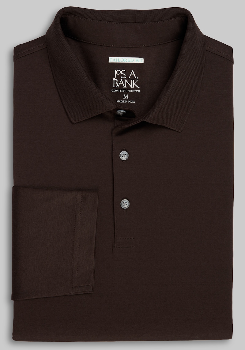 Click here for Mens Jos. A. Bank Tailored Fit Interlock Long Slee... prices